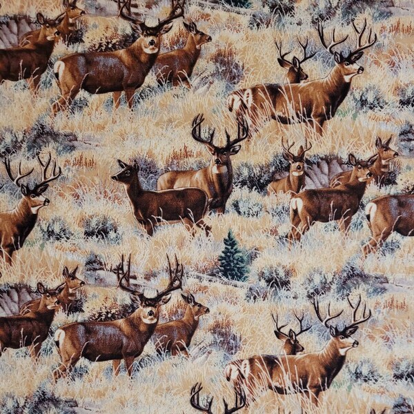 Deer Fabric - Etsy
