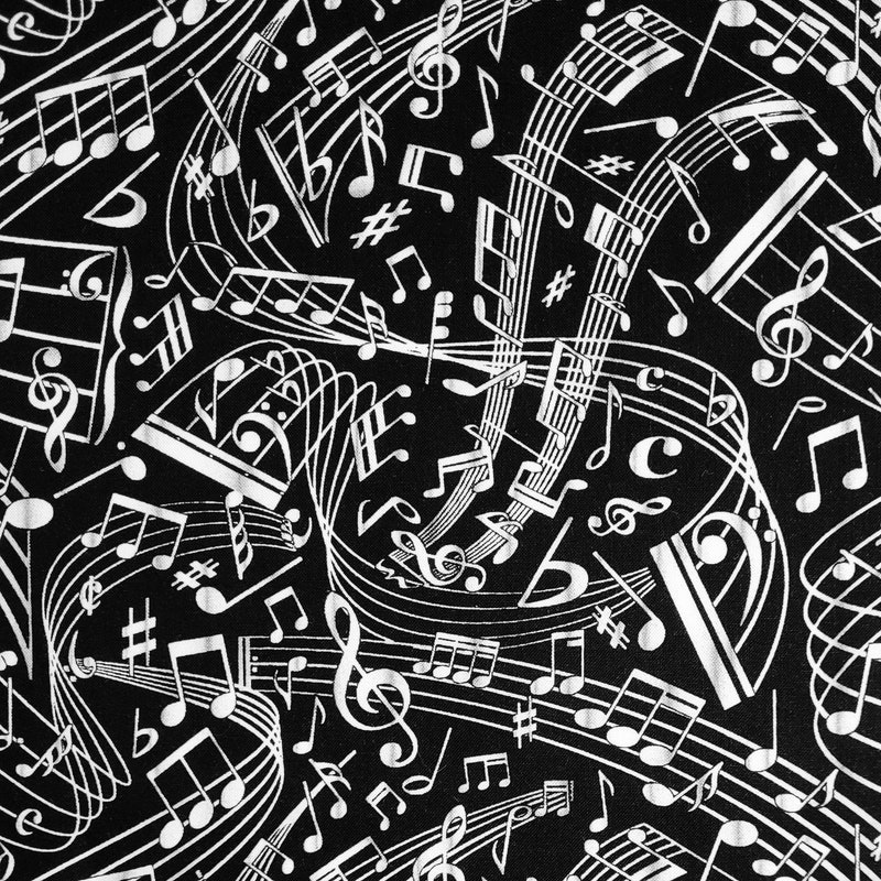 Music Note Fabric - Etsy