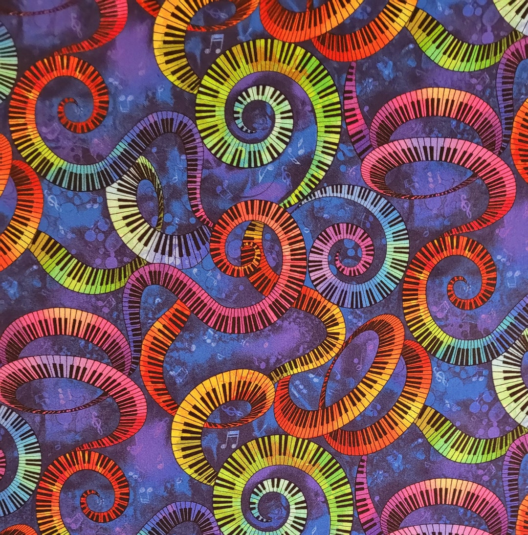 New Arrival! Music Fabric, Jazz Fusion by Ahwang for Timeless Treasures ...