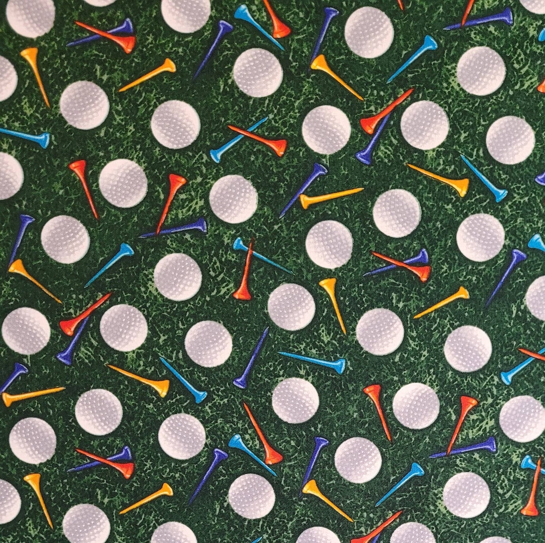 Golf/tees. by Timeless Treasures Sport C8030. Fabric by the Yard and ...