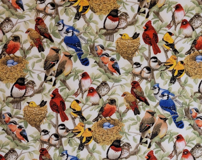 Beautiful Birds by Tracy Lizotte for Elizabeth's Studio. Fabric by ...