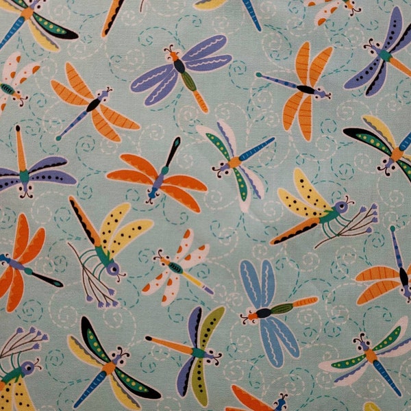 Dragonfly Fabric - Etsy