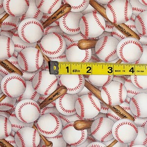 Baseball/bats Fabric by Elizabeth's Studio # 112. Sold by the Yardage ...