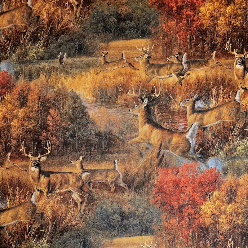 Deer Fabric - Etsy