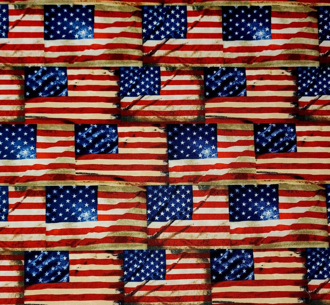 Grand Old Flag for Timeless Treasures USA C8360. Fabric by the Yard and ...