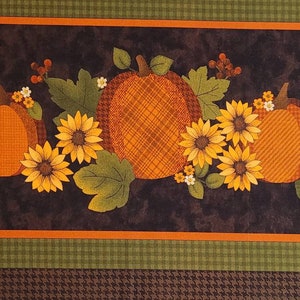 Wooly Autumn, Fabric Panel by Cheryl Hayes 1305. Measures 23 1/2 X 44 ...
