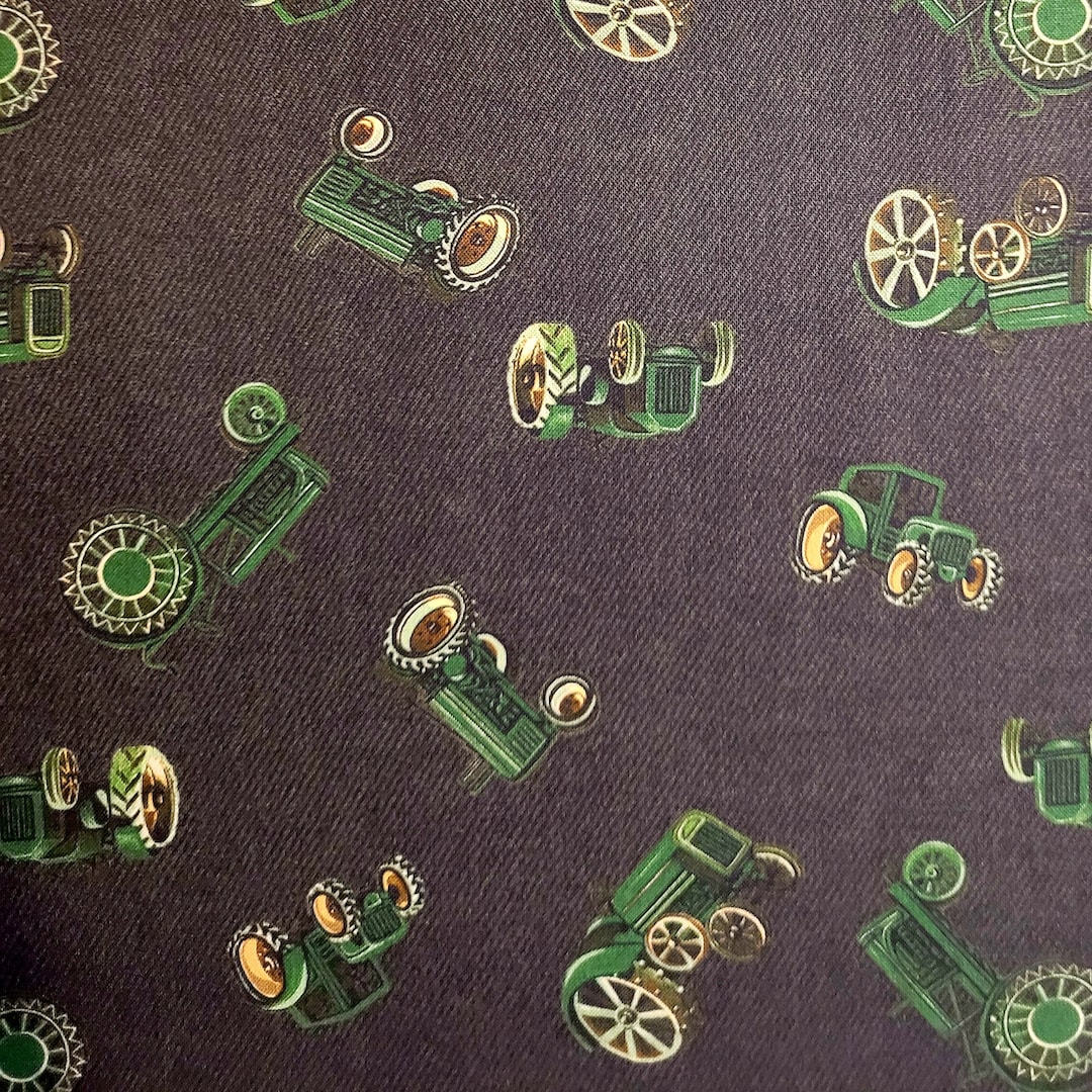 Farm Fabric, Marigold Homestead, Tractors, Black #21230702-02. Fabric ...