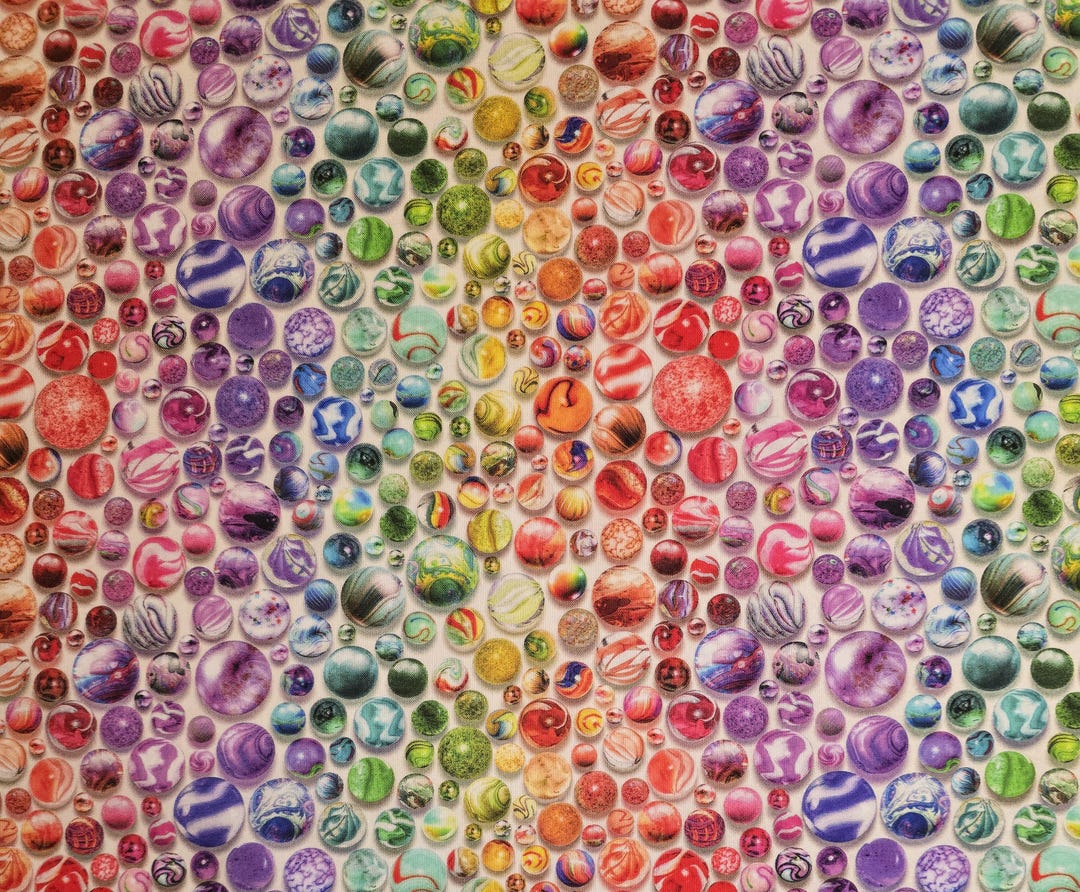 Children's Fabric, "toy Chest", Marbles by Robert Kaufman. # 22922 Sold in Multiple Yardage Cuts ...