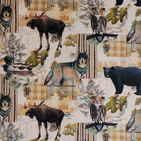 Moose Fabric - Etsy