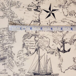Nautical Fabric by Brother Sister Designs Pattern B73-W-P17. - Etsy