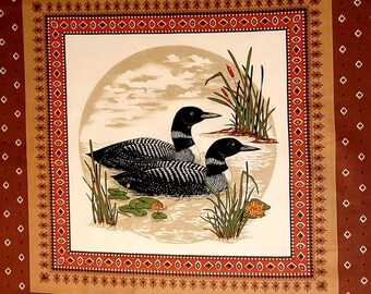 Loon Print Fabric - Etsy