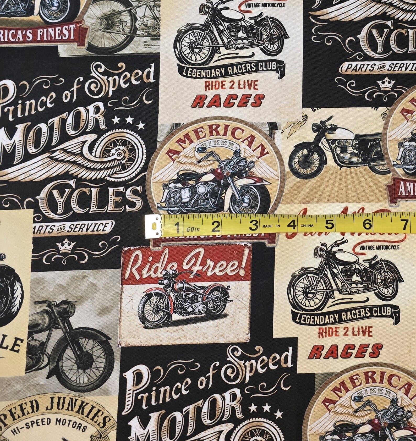 Motorcycle Fabric by Timelesstreasures. FUN-CD8049. Sold by the Yardage ...