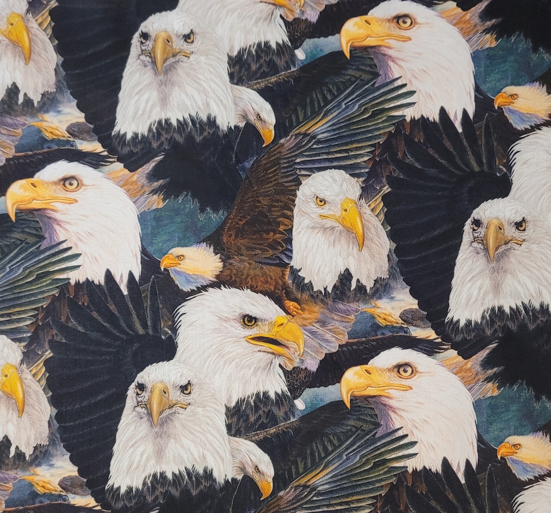 Eagle Fabric, by David Textiles Fabric by the Yard, Half Yard and Fat ...
