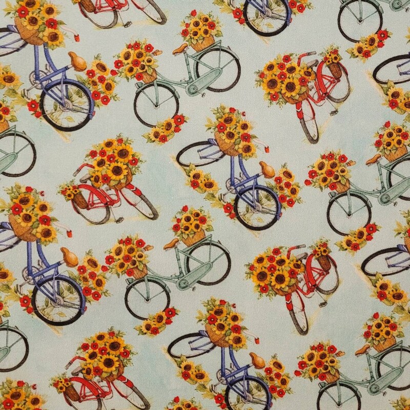 Bicycle Fabric - Etsy