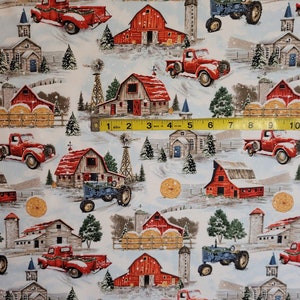 Red Truck Fabric by Brother Sister Designs. Fabric by the Yard and Half ...