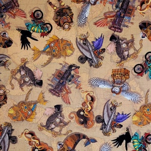 Steampunk Fabric - Etsy