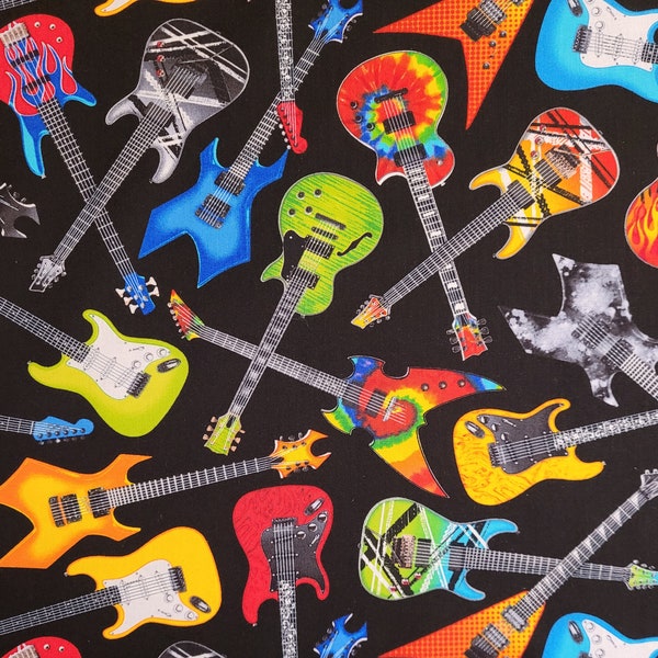 Guitar Fabric - Etsy