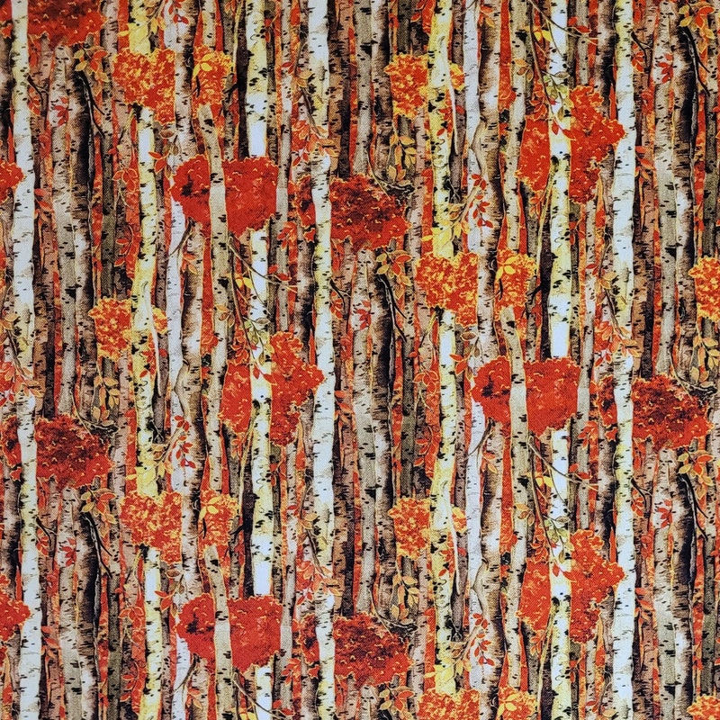 Birch Tree Fabric - Etsy
