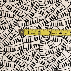 Piano Keys, Making Music by Andi Metz for Benartex. #14768. Sold by the ...