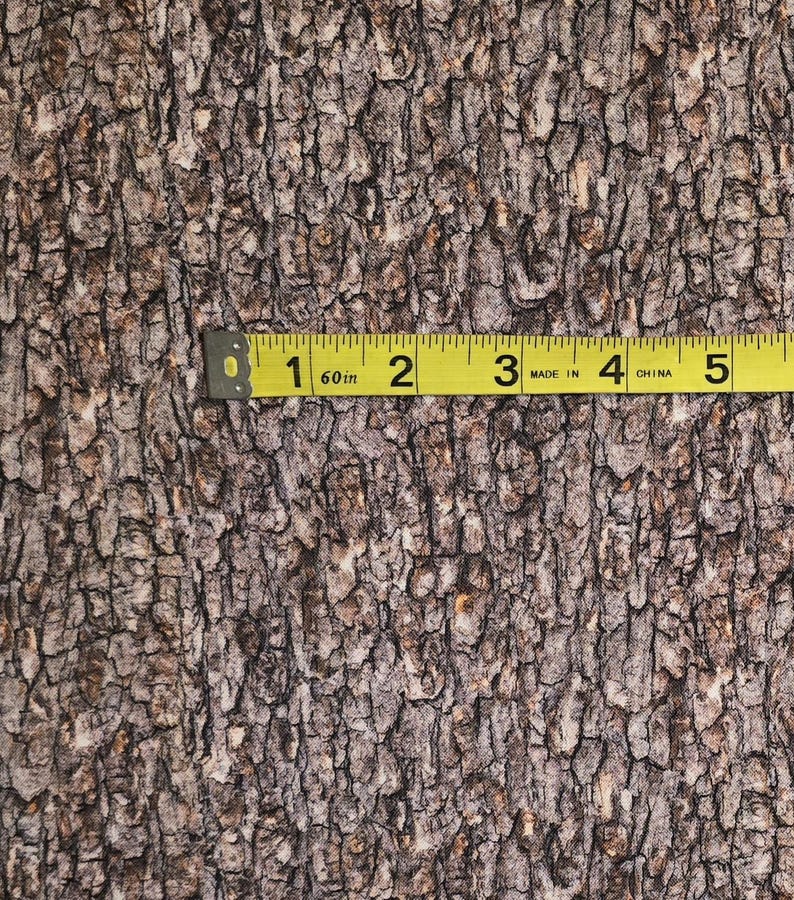 Tree Bark Fabric, Landscape Medley Fabric, for Elizabeth's Studio #709 ...