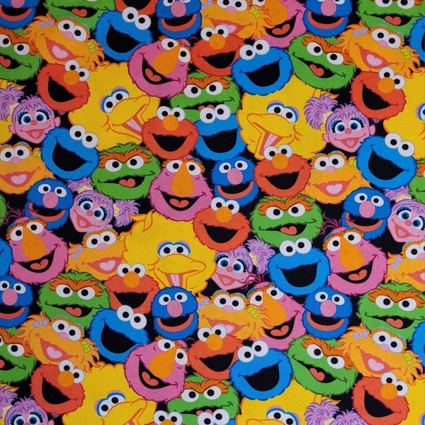 Sesame Street Fabric - Etsy