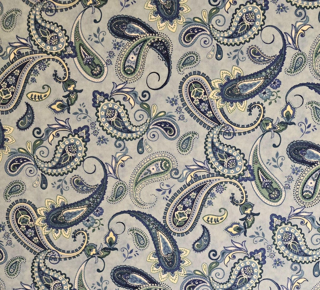New Paisley Fabric, American Pride by Geoff Allen for Studio E. #7917 ...