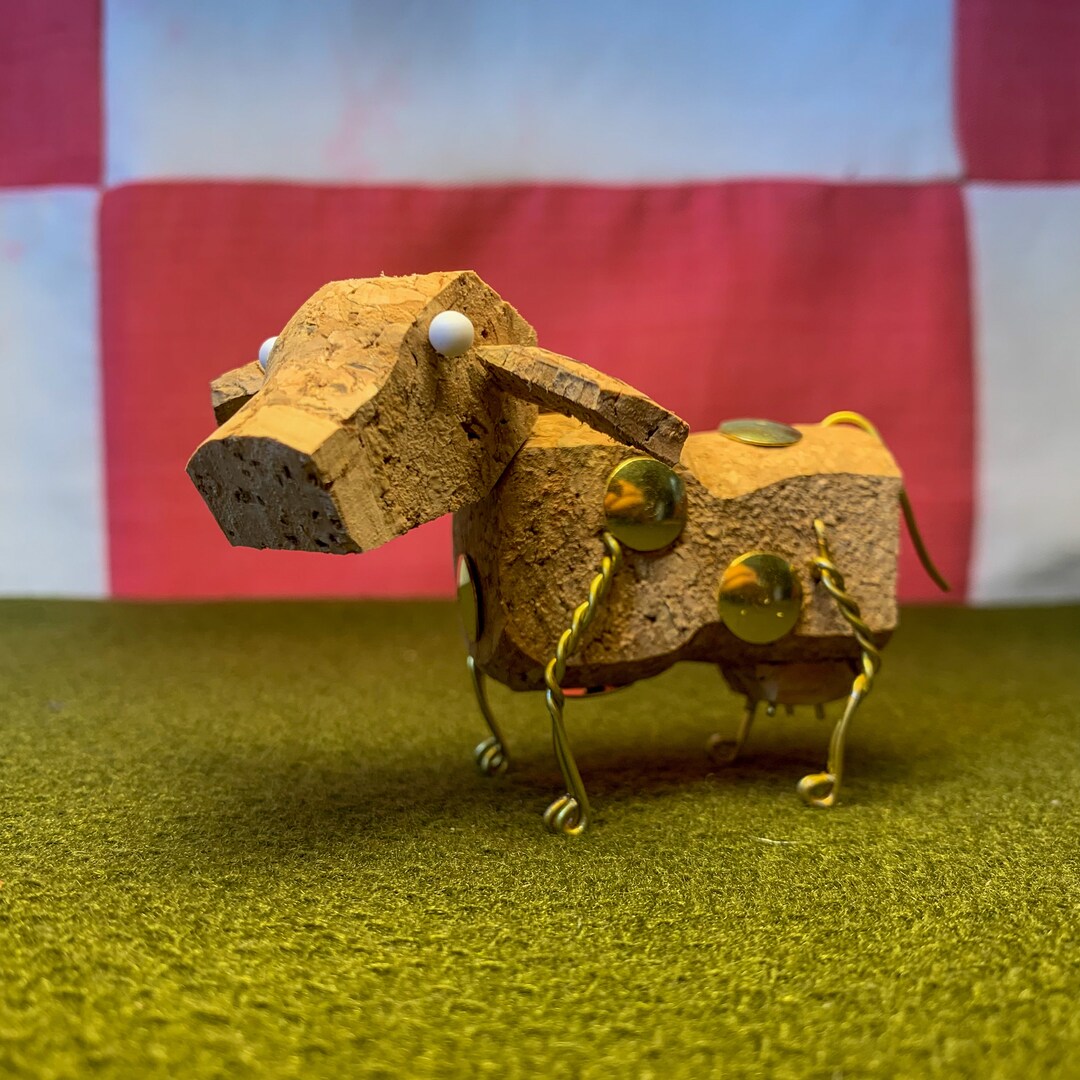 COW CORK Co Handmade Cork Animal, Cow Desk Toy, Cow Ornament, Cow Gift ...