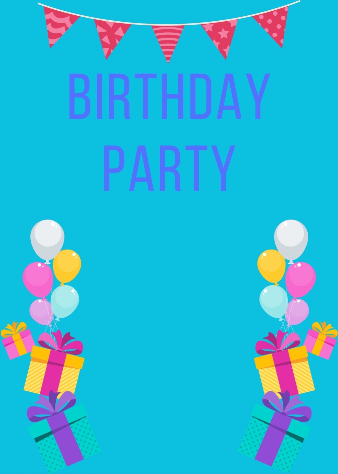 Happy Birthday Invitation - Etsy