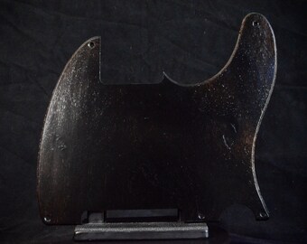 Fender Telecaster Pickguard, Black Wood Pick Guard, Vintage Guitar ...