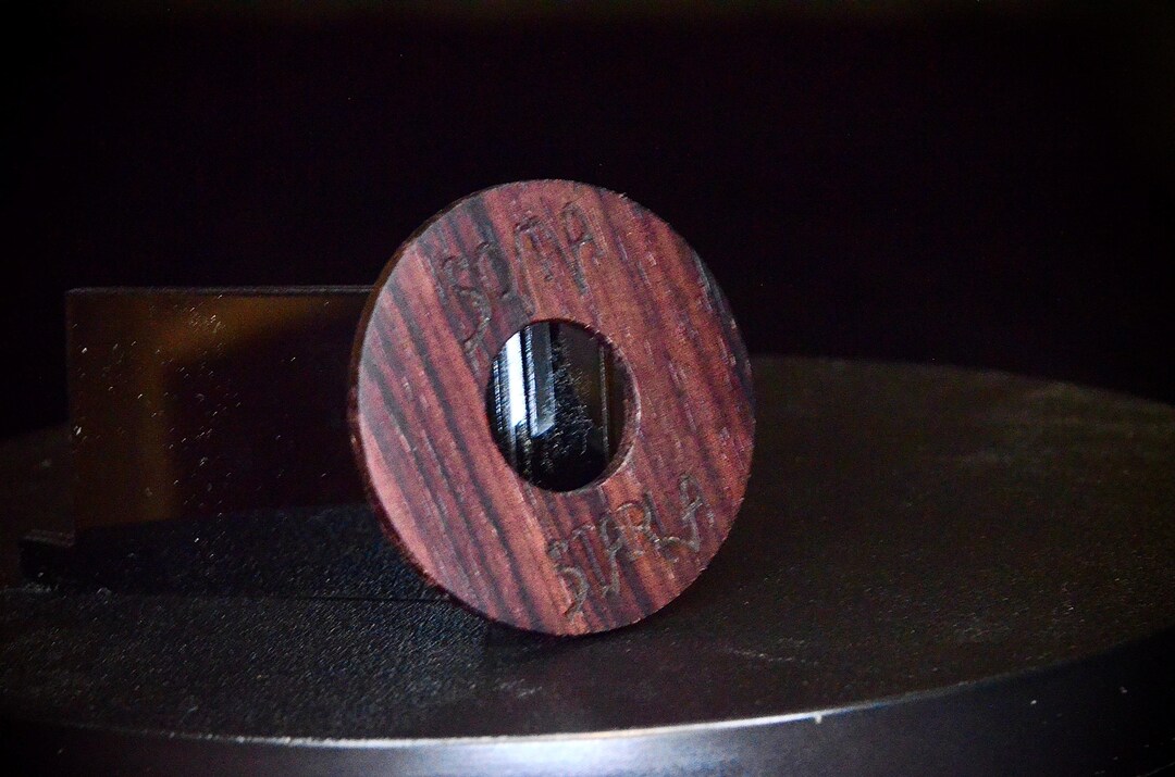 East Indian Rosewood Toggle Switch Ring, Handmade Exotic Wood Les Paul ...
