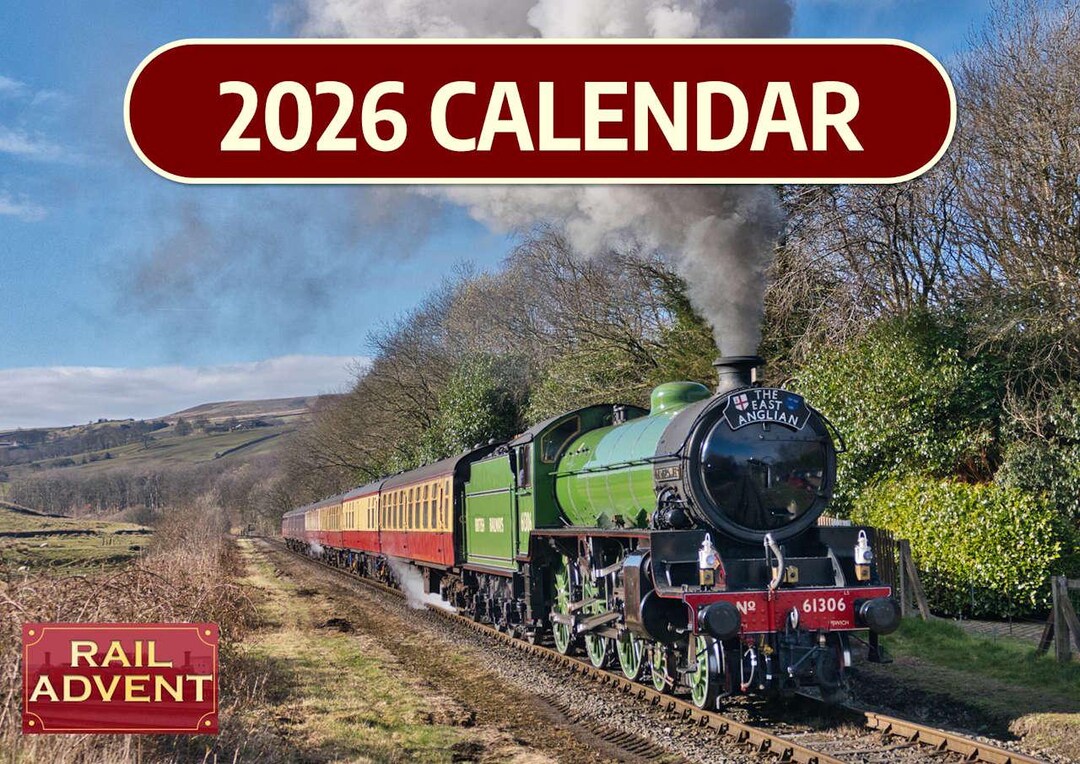 Railway Calendar 2026 Featuring Various Steam Trains - Etsy UK