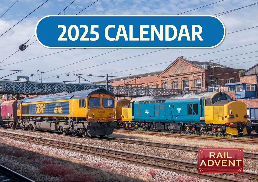 2025 Diesel Train Calendar Featuring Various Railways - Etsy