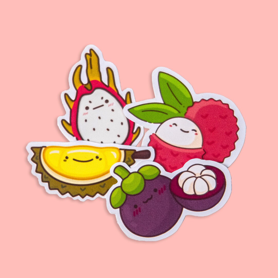 Exotic Fruit Stickers Waterproof Stickers for - Etsy