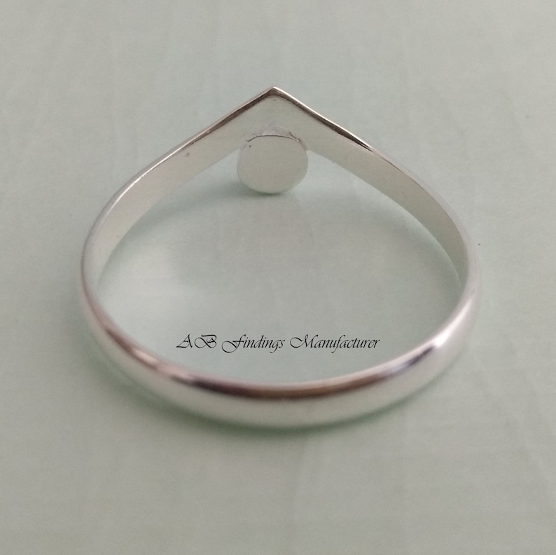 925 Sterling Silver Crown Round Stone Setting Blank Bezel - Etsy