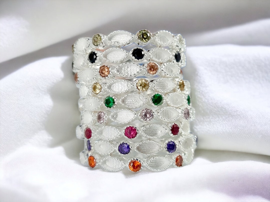 Half Band Keepsake Ring Settings Solid 925 Sterling Silver 2x4mm ...