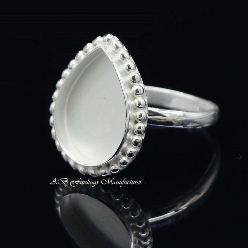 Silver Ring Settings - Etsy