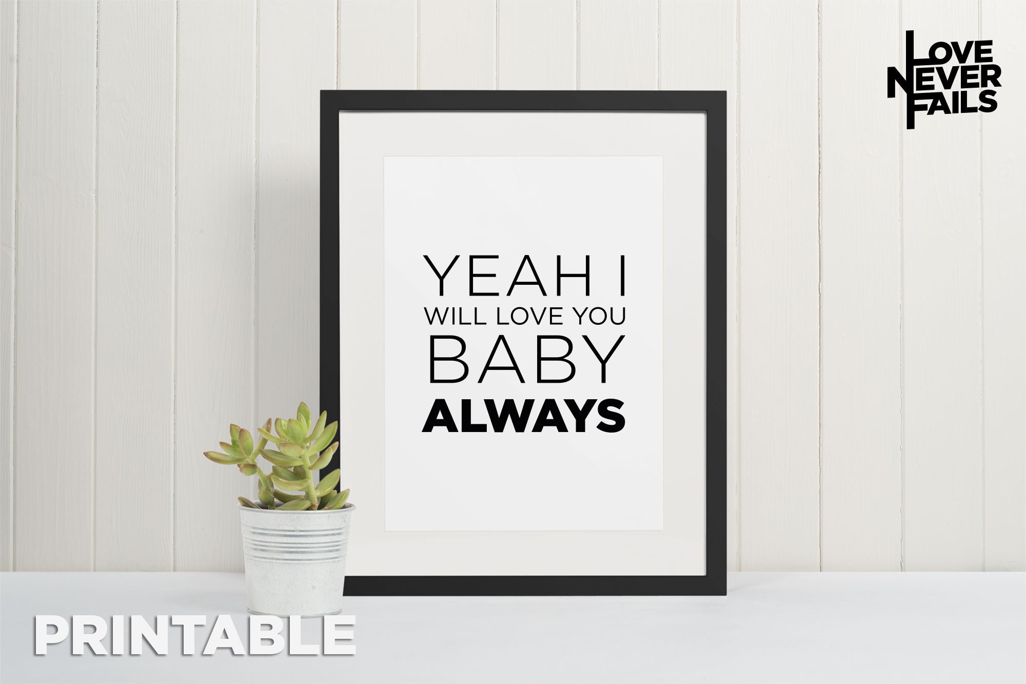 Always Music Lyrics PRINTABLE DOWNLOAD Home Decor Wall Art - Etsy