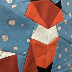 Geometric Fox Foundation Paper Piecing Pattern 8",10" and 20" Quit ...