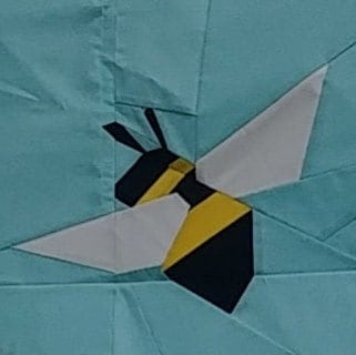 Geometric Bee Quilt Block Pattern Includes 3 Sizes, Foundation Paper ...