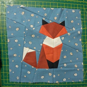 Geometric Fox Foundation Paper Piecing Pattern 8",10" and 20" Quit ...