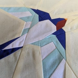 Swallow Quilt Block Foundation Paper Piecing Pattern - 10 and 20 Inch ...