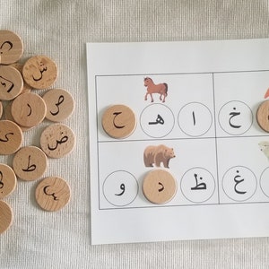 Arabic Alphabet Letter Recognition Laminated Worksheets/sight Words ...