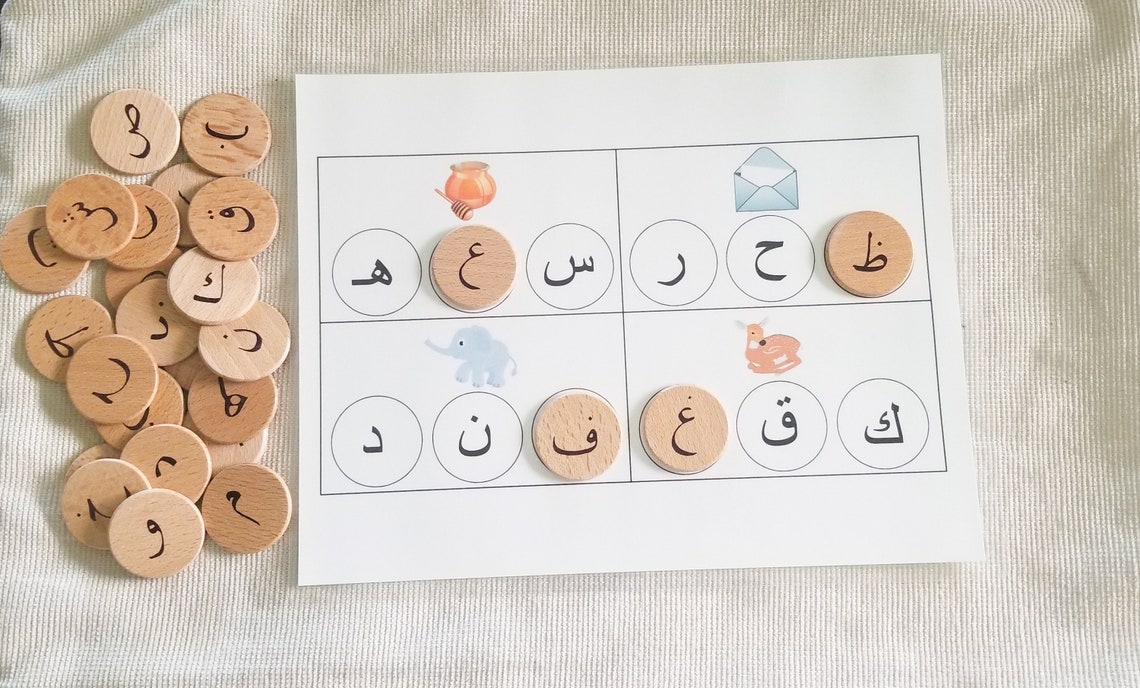 Arabic Alphabet Letter Recognition Laminated Worksheets/sight Words ...