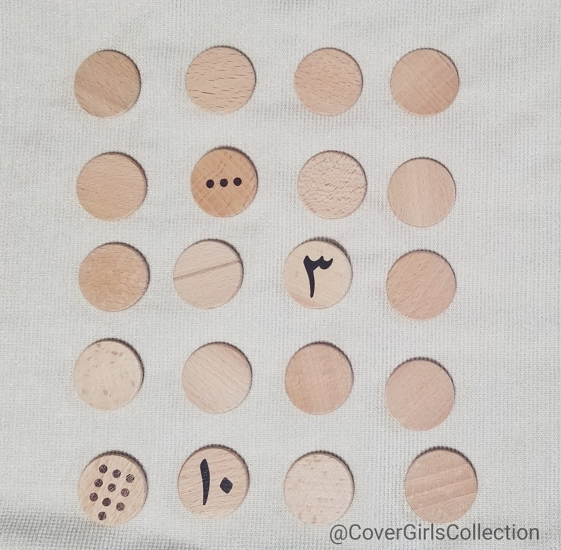 Arabic Toys Numbers Math Game Montessori Matching Puzzles - Etsy