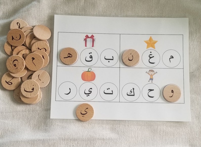 Arabic Alphabet Letter Recognition Laminated Worksheets/sight Words ...