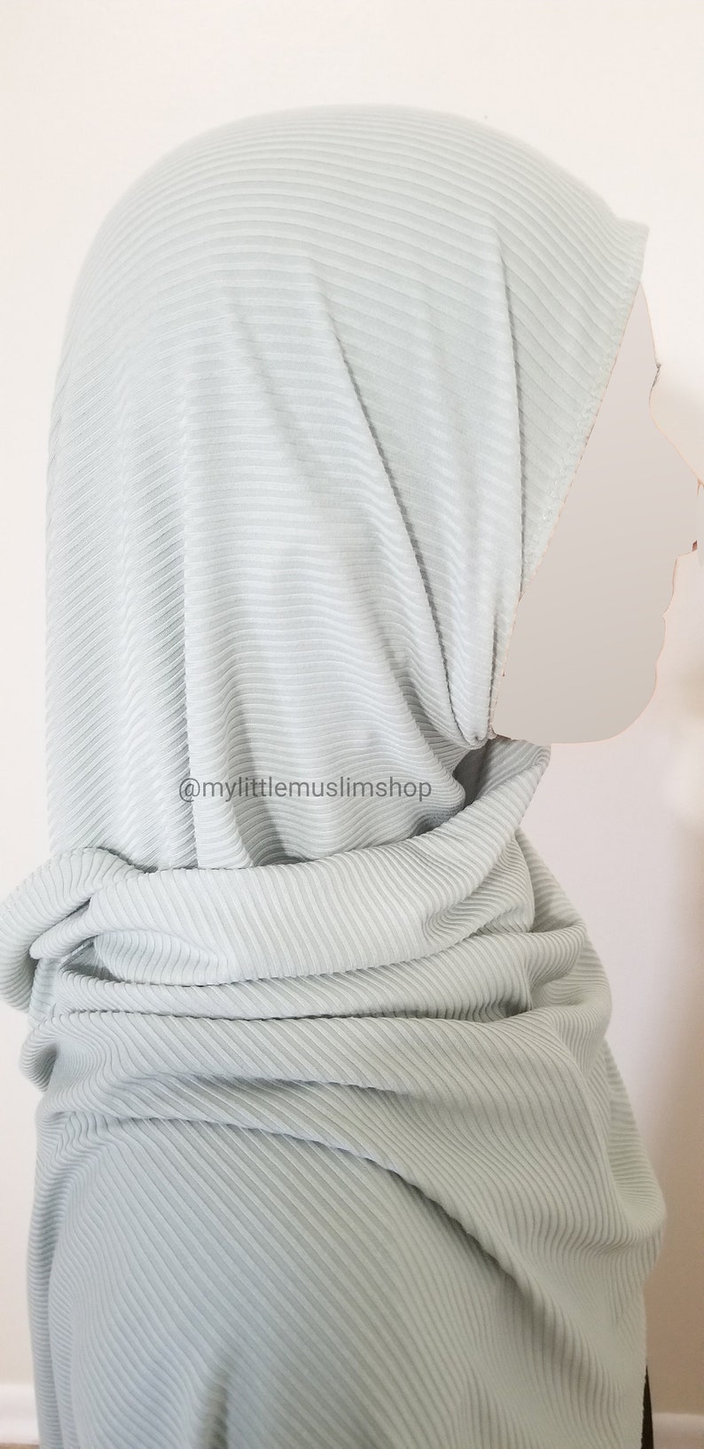 Girl's Kids Hijab Muslim Ribbed Knit Jersey/ Instant Hijab - Etsy