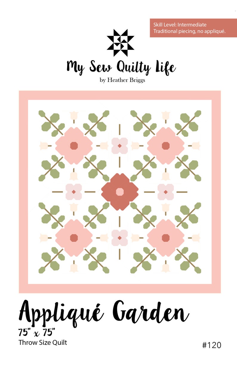 Applique Garden Quilt PDF Pattern - Etsy