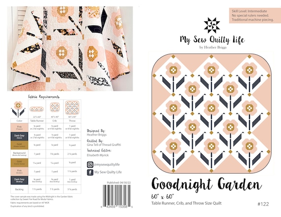 Goodnight Garden PDF Quilt Pattern | Etsy