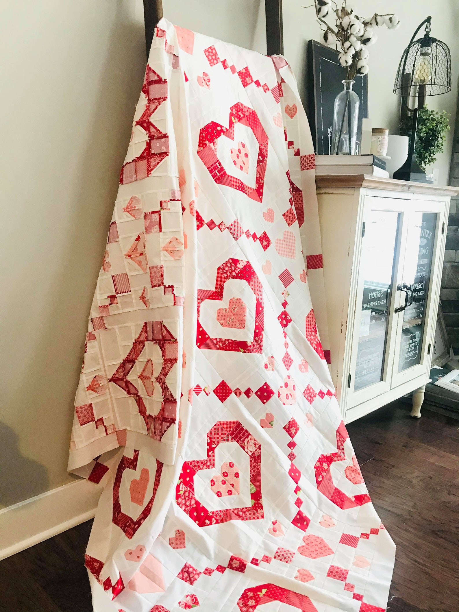 Hearts Crossing Quilt and Table Runner PDF Pattern - Etsy