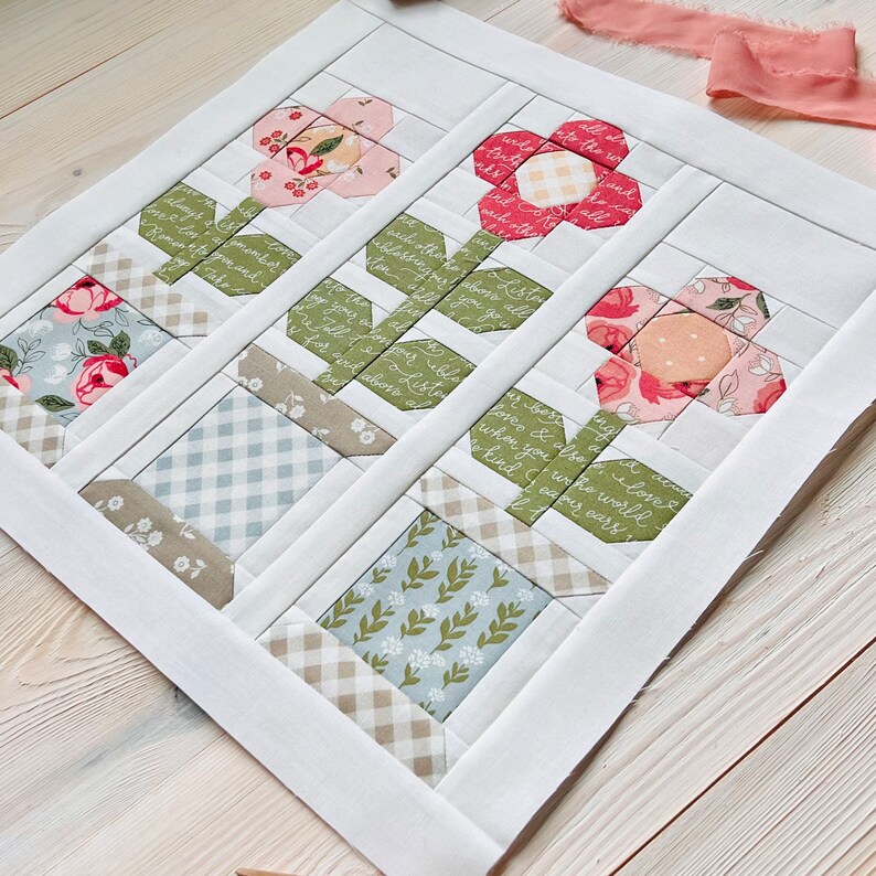 Sew Bloomy Quilt Block PDF Pattern - Etsy
